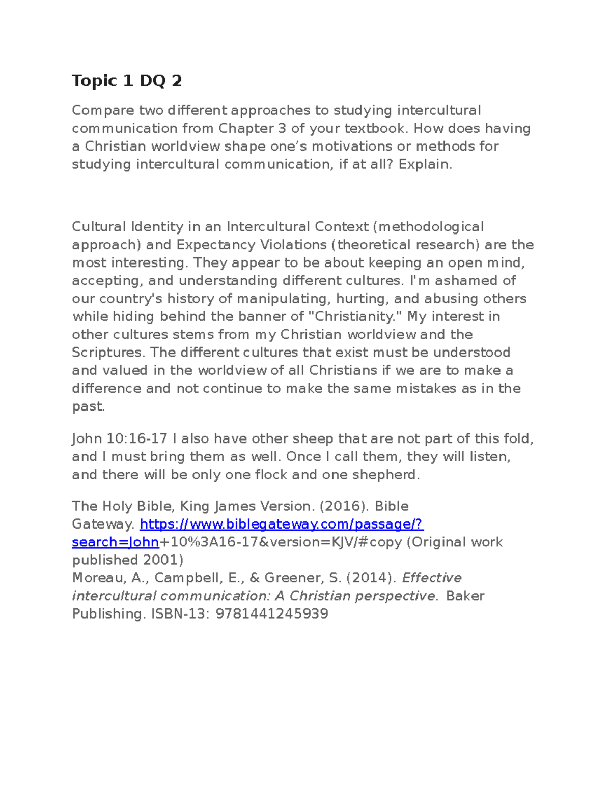 Topic 1 DQ 2 - mandatory - COM-263 - GCU - Studocu