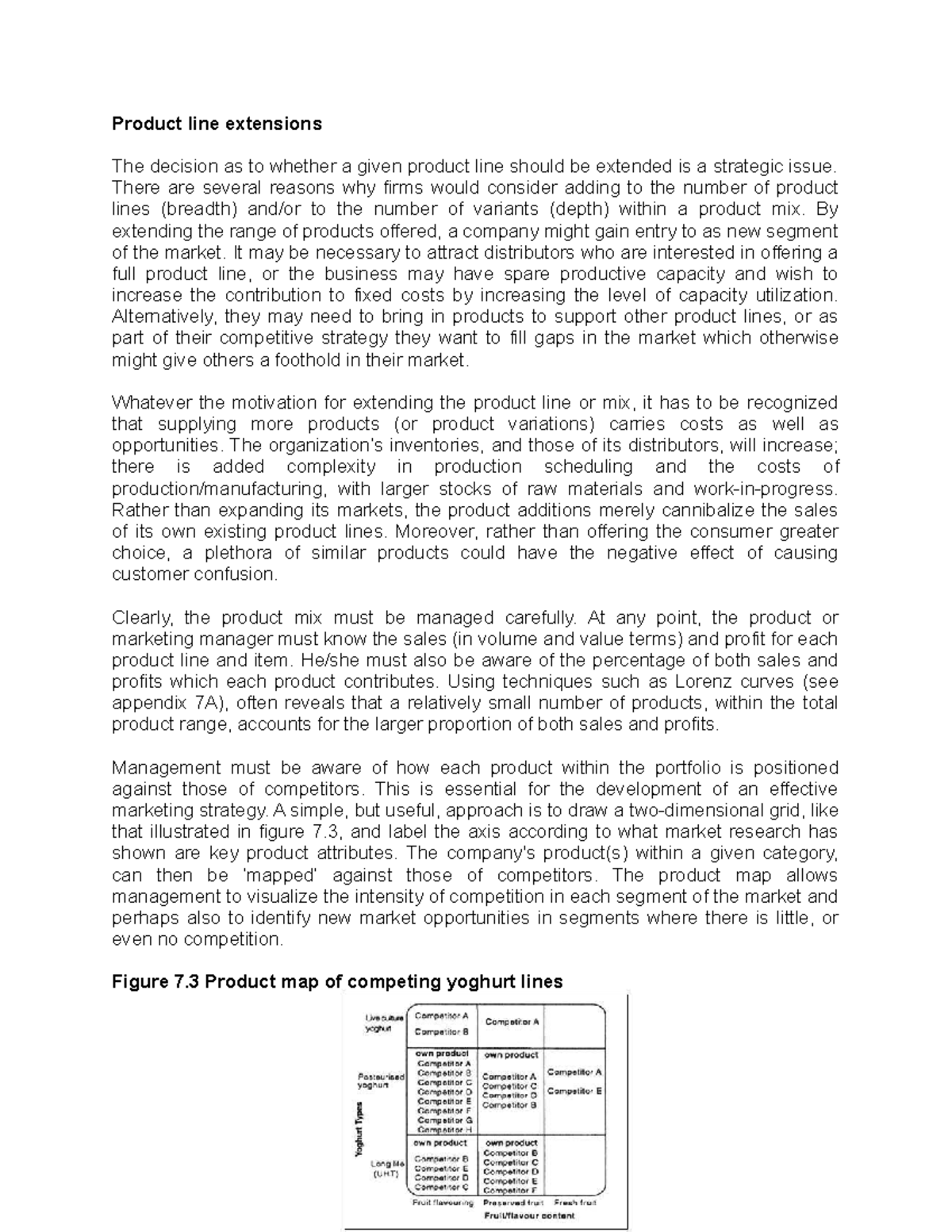 Product Line Extensions - Product line extensions The decision as to ...