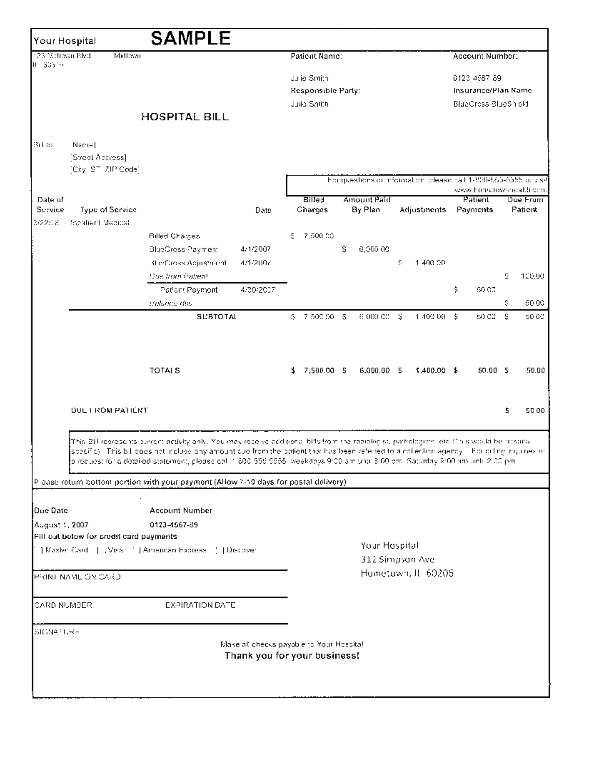 Hospital bill - Yoga And Mind - Studocu