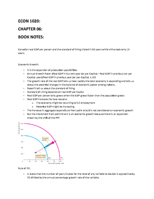 ECON 1020 Chapter 11 Notes - ECON 1020: CHAPTER 11: BOOK NOTES: Because ...