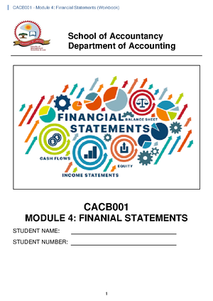 Module 3 fundamental accounting - Page 1 of 6 SUBJECT TITLE: FINANCIAL ...