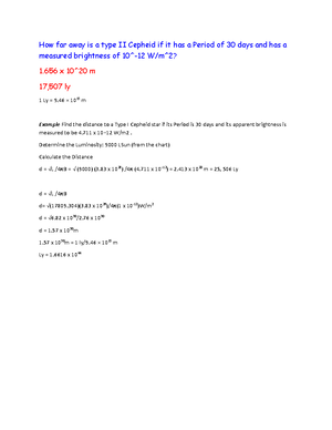 Introduction To Astronomy 100 Formula Sheet - ASTR 100 Constants and ...