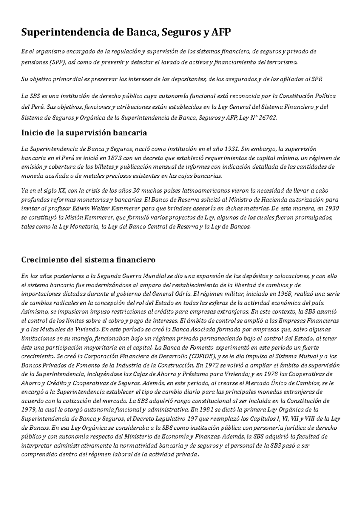 Superintendencia de Banca de banca y seguros - Superintendencia de Banca, Seguros y AFP Es el ...