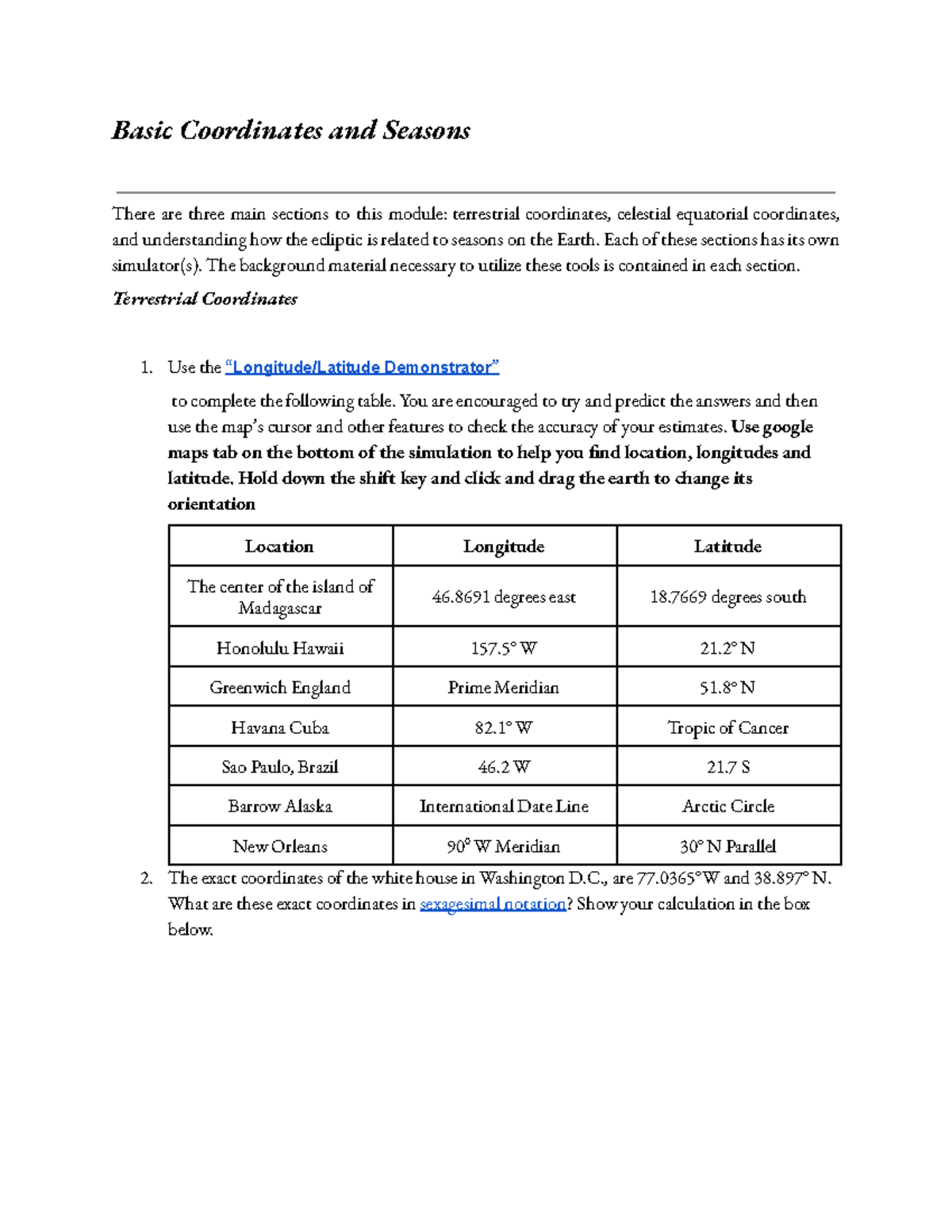 Copy of 08 - Patterns in the Sky - Motions of the Earth - NAAP Basic ...