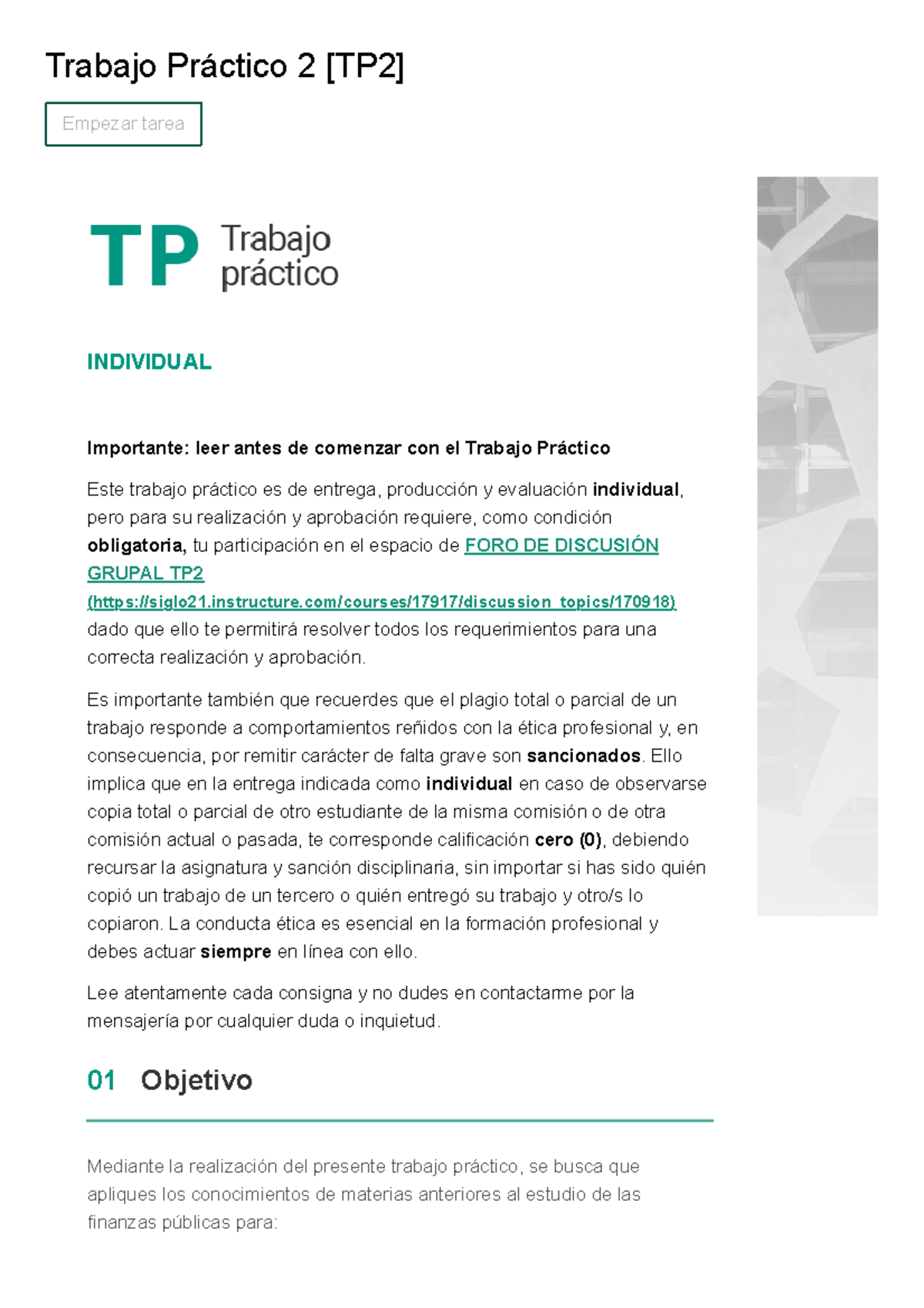 Trabajo Práctico 2 [TP2].pdf Preguntas Finanzas - Trabajo Práctico 2 ...