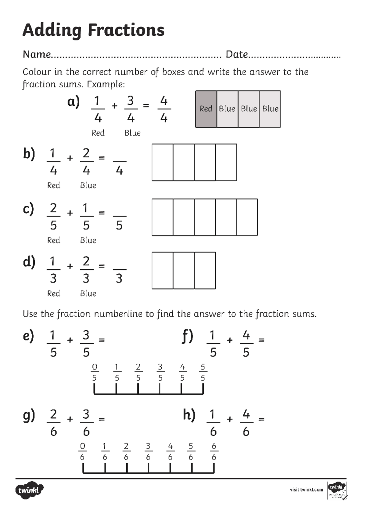 Year 7 adding fractions worksheets - Adding Fractions Name Date Colour ... Year 7 adding fractions worksheets - Adding Fractions Name Date Colour ...