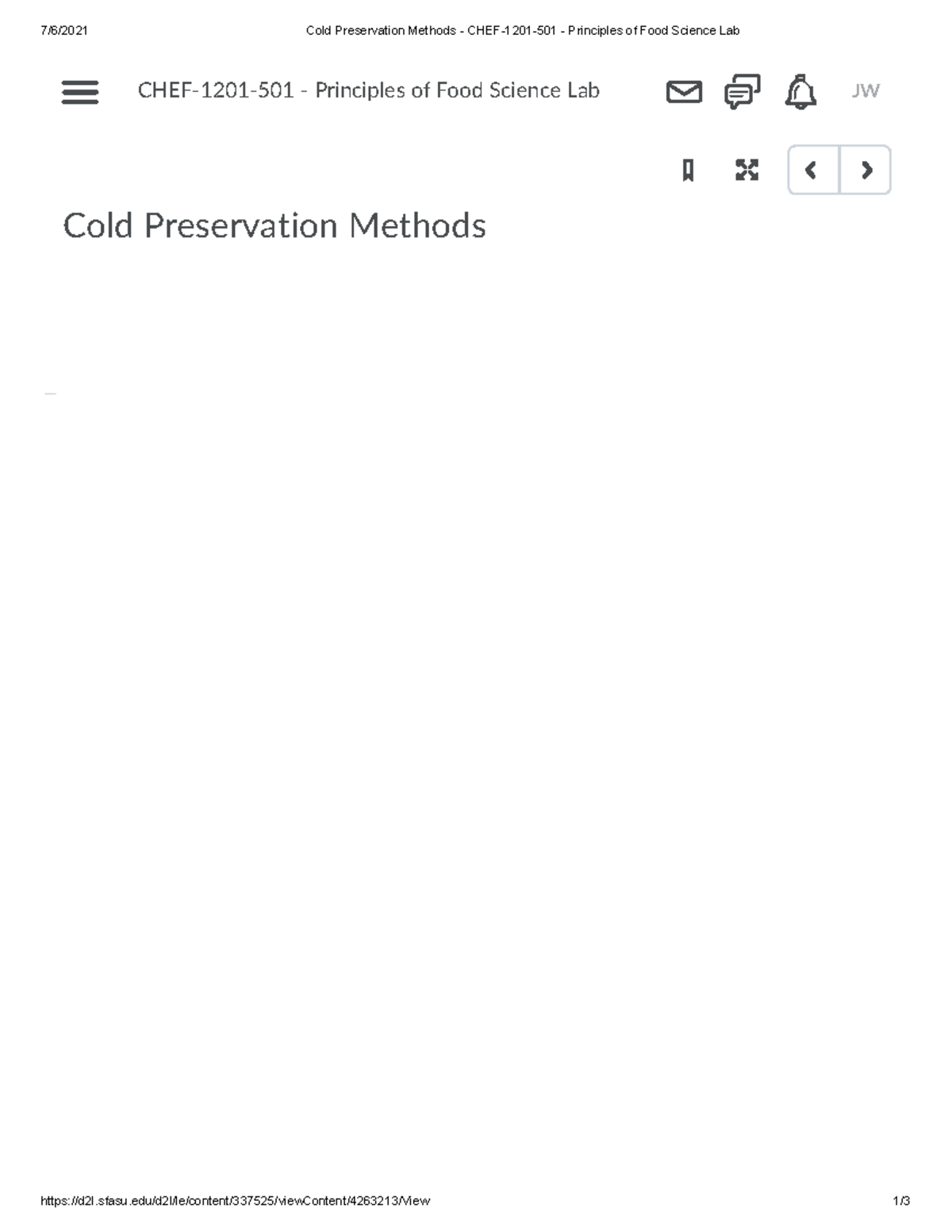 Cold Preservation Methods - CHEF-1201-501 - Principles of Food Science ...