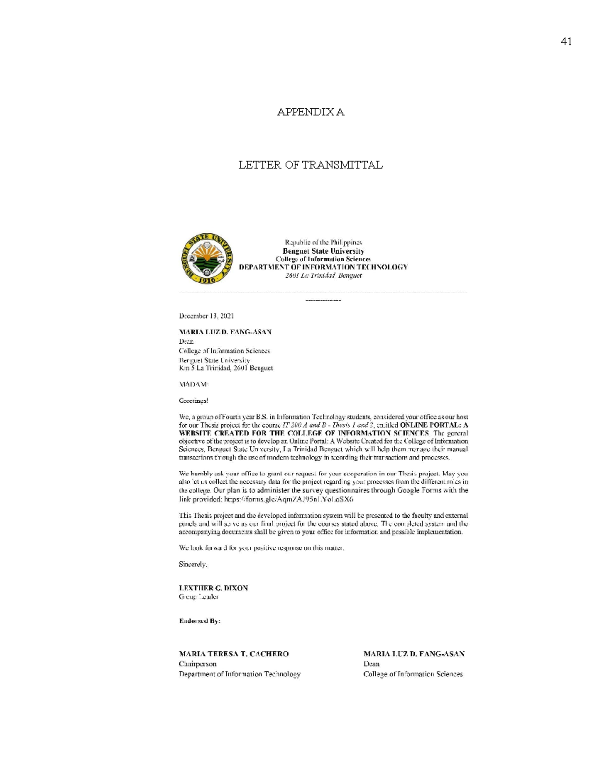 OK-H. 41 Appendices - Thesis - APPENDIX A LETTER OF TRANSMITTAL The ...