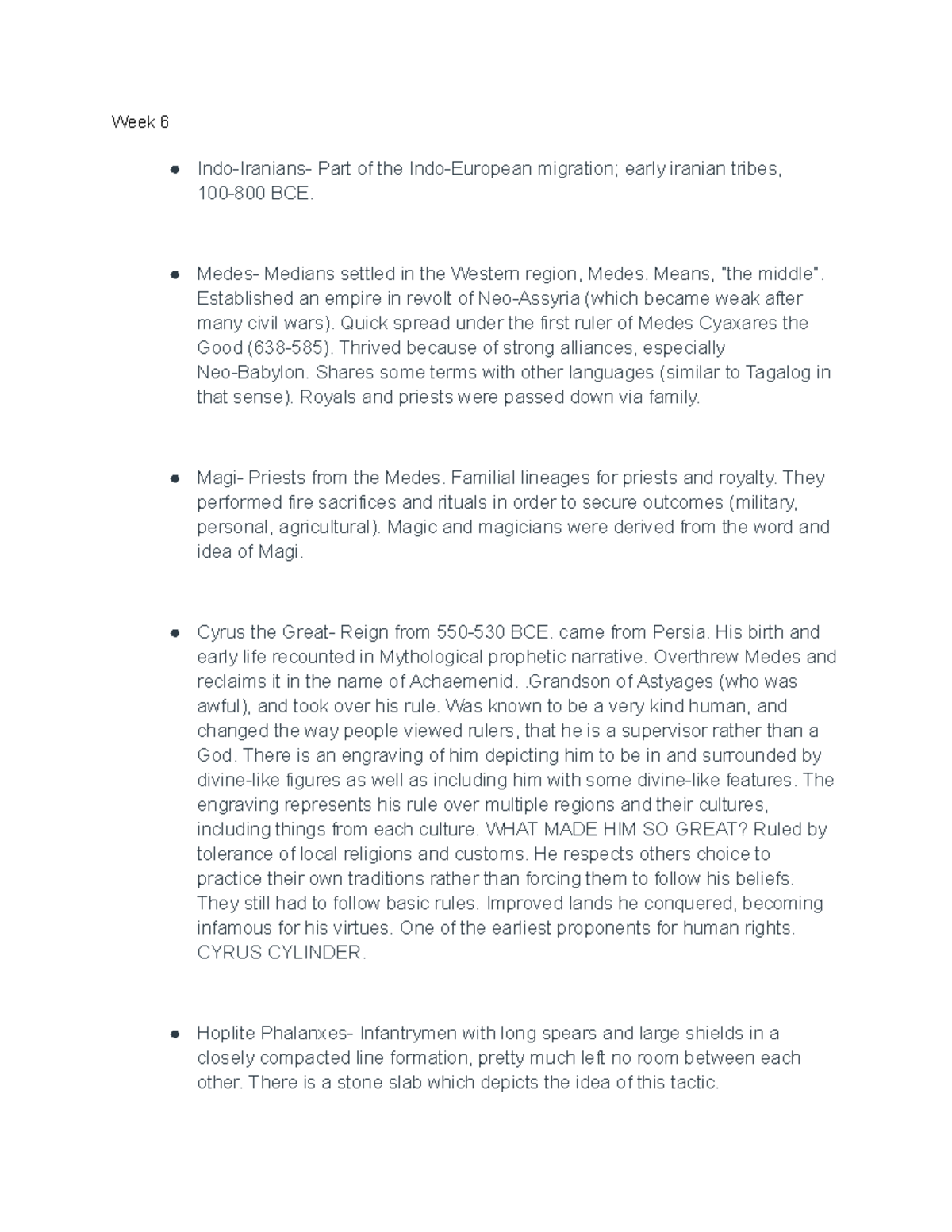 Week 6 key terms - Week 6 Indo-Iranians- Part of the Indo-European ...