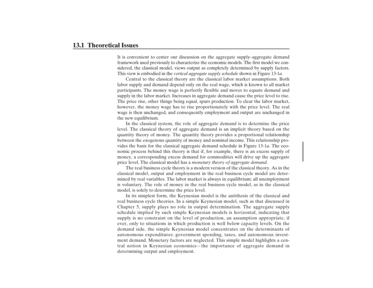 Macroeconomics model- Theoretical issues - MACRO ECONOMICS - Studocu