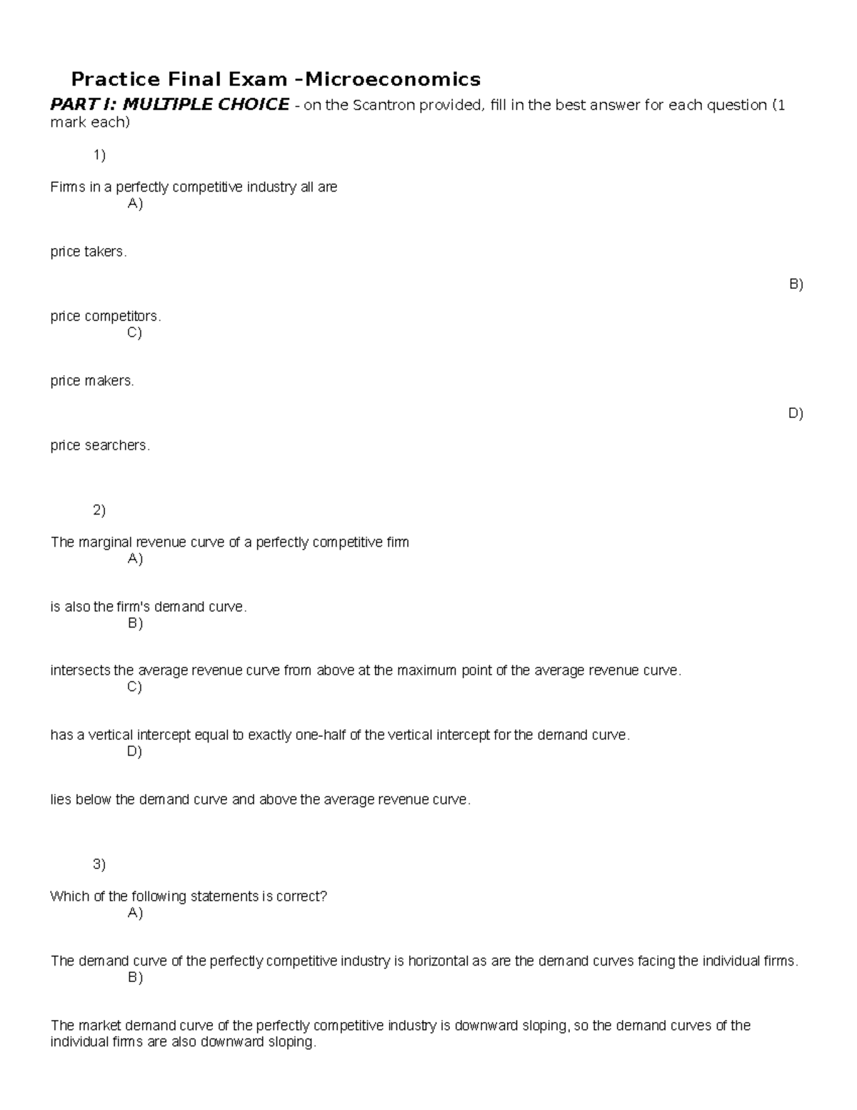 Final Exam 17 December 2015, questions and answers - Practice Final ...