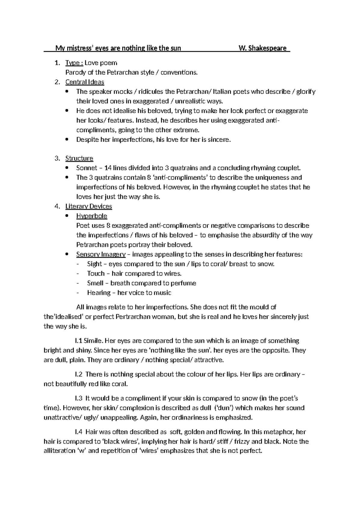 Sonnet 130 by william Shakespeare and bases for the word speech Life ...
