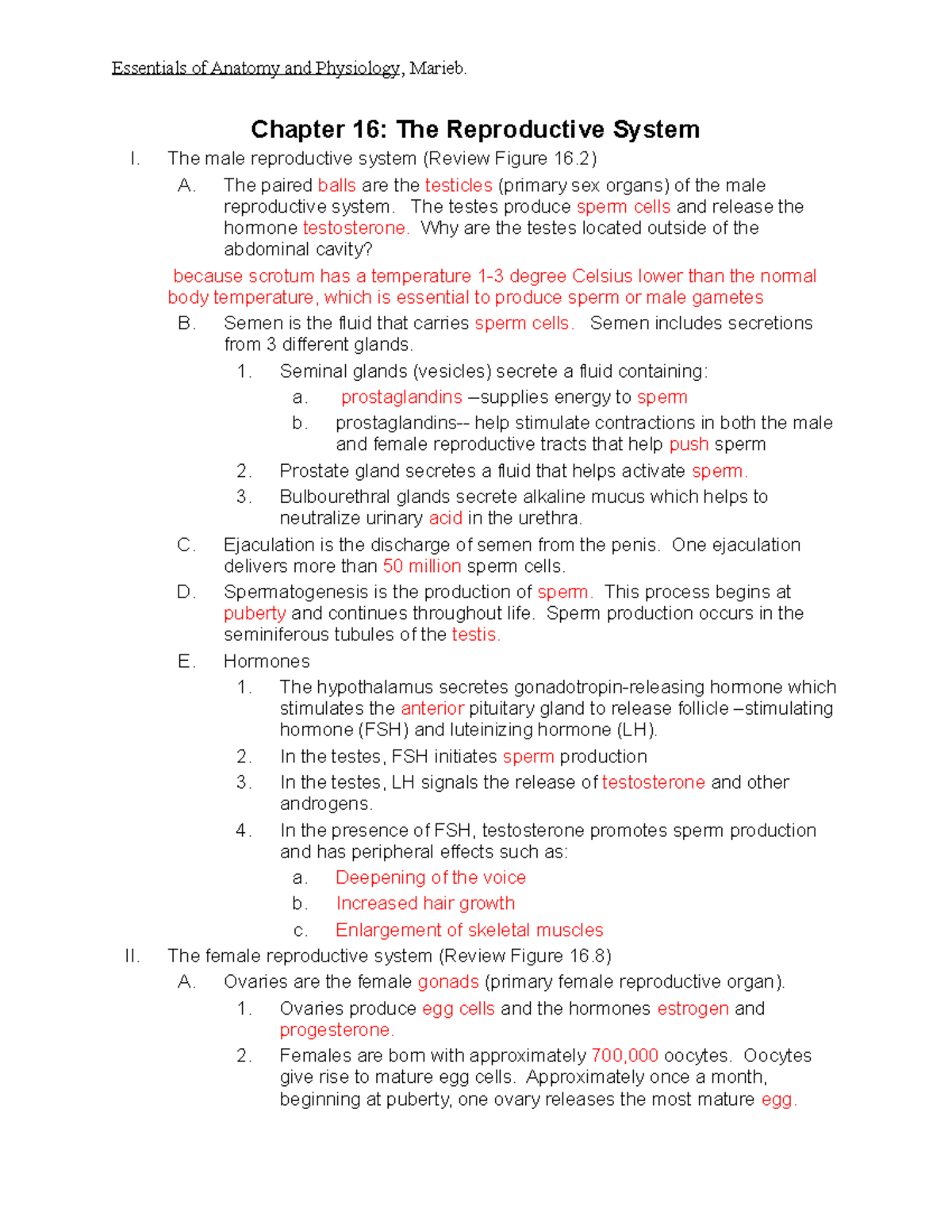 Chapter 16 Reproductive System Worksheet Diagram Menstrual C