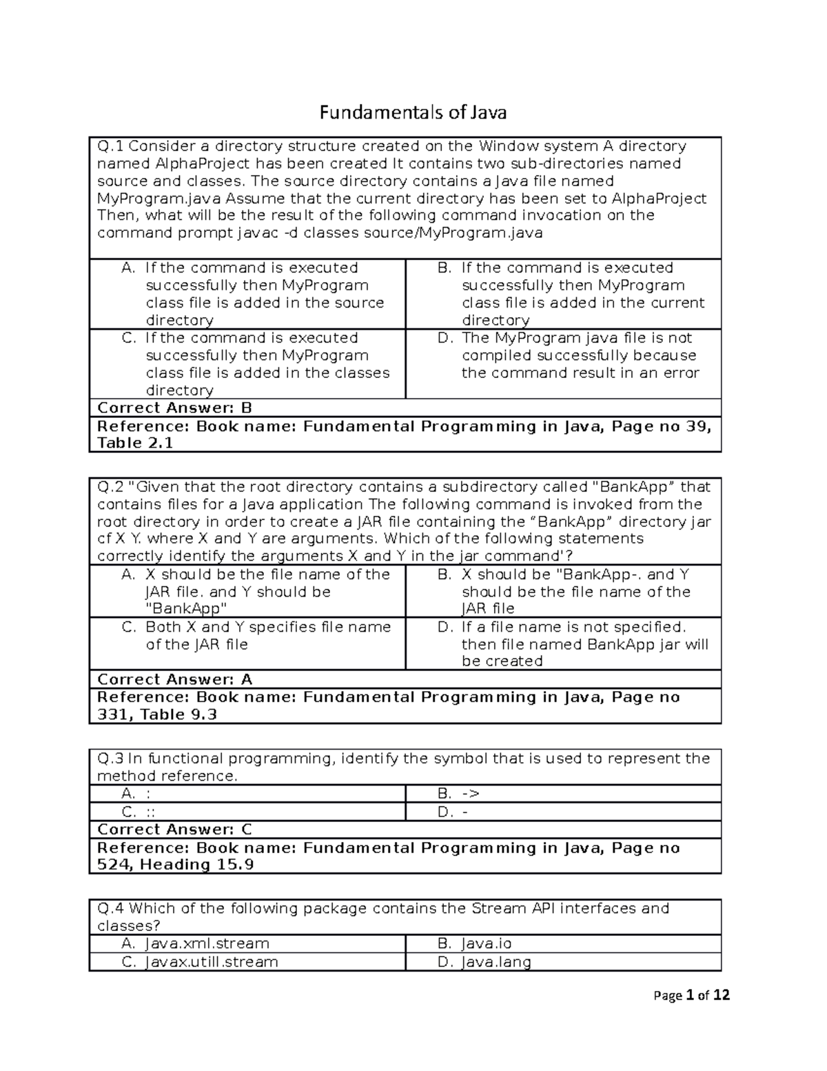 Fundamentals of Java-6740 [Updated 17-February-2022] - Fundamentals of ...
