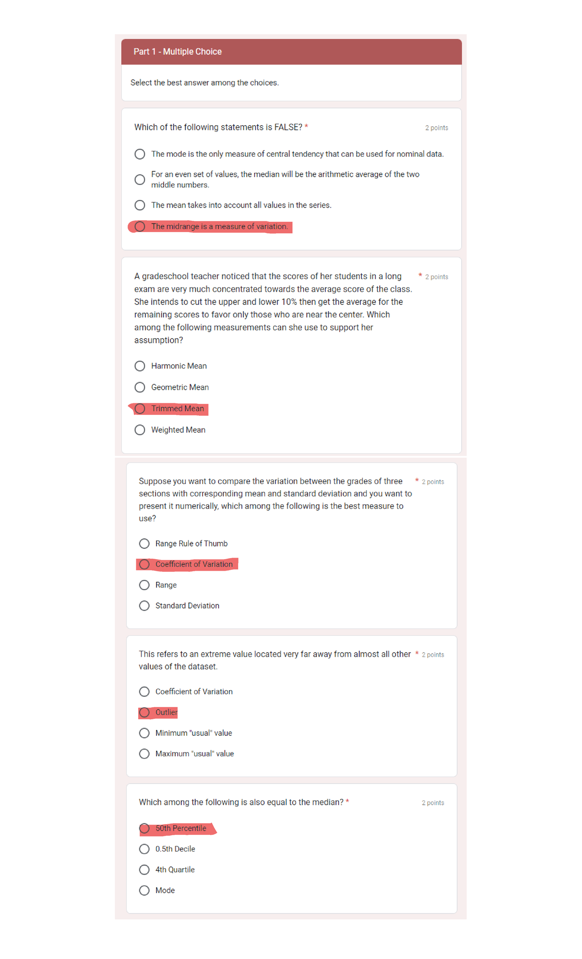 Classwork 4 - stats - Statistics - Studocu