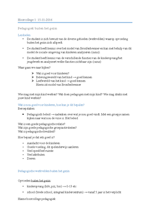 Methodische cyclus - Stel vast welke kenmerken de kinderen of jongeren ...