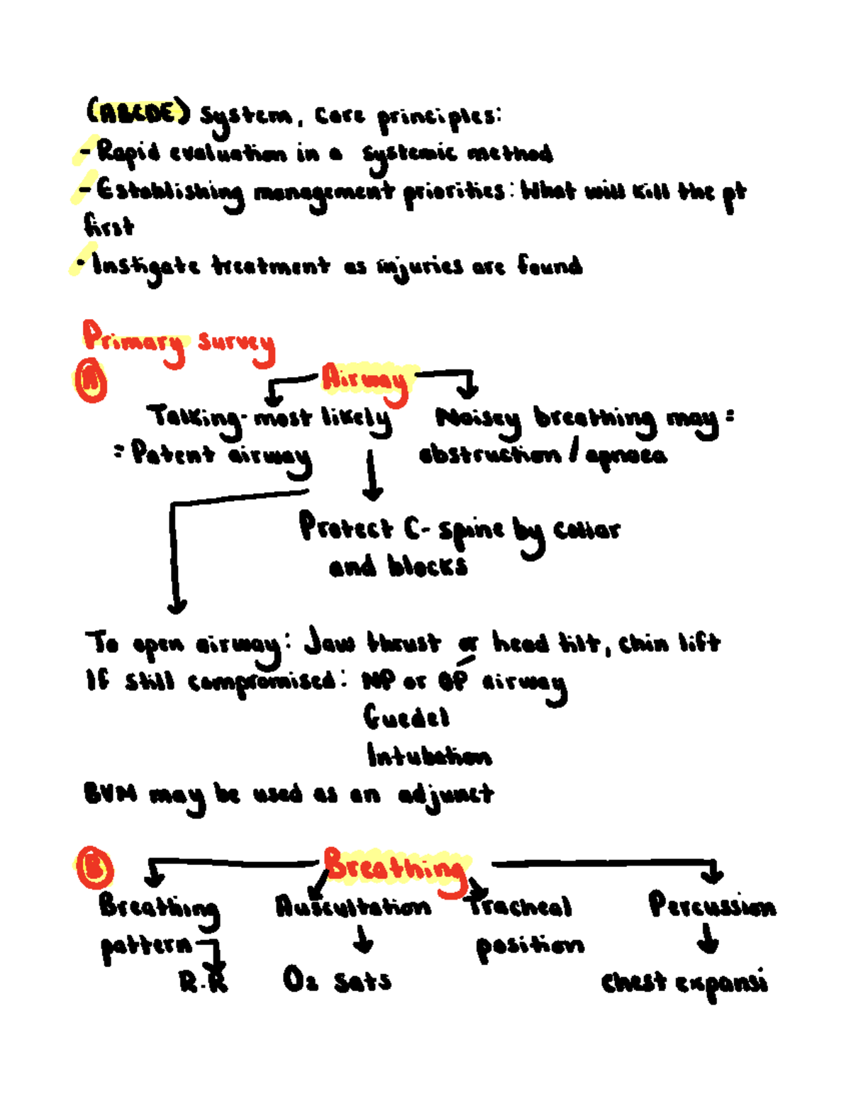 Advanced trauma life support - ABCD E System Core principles Rapid ...