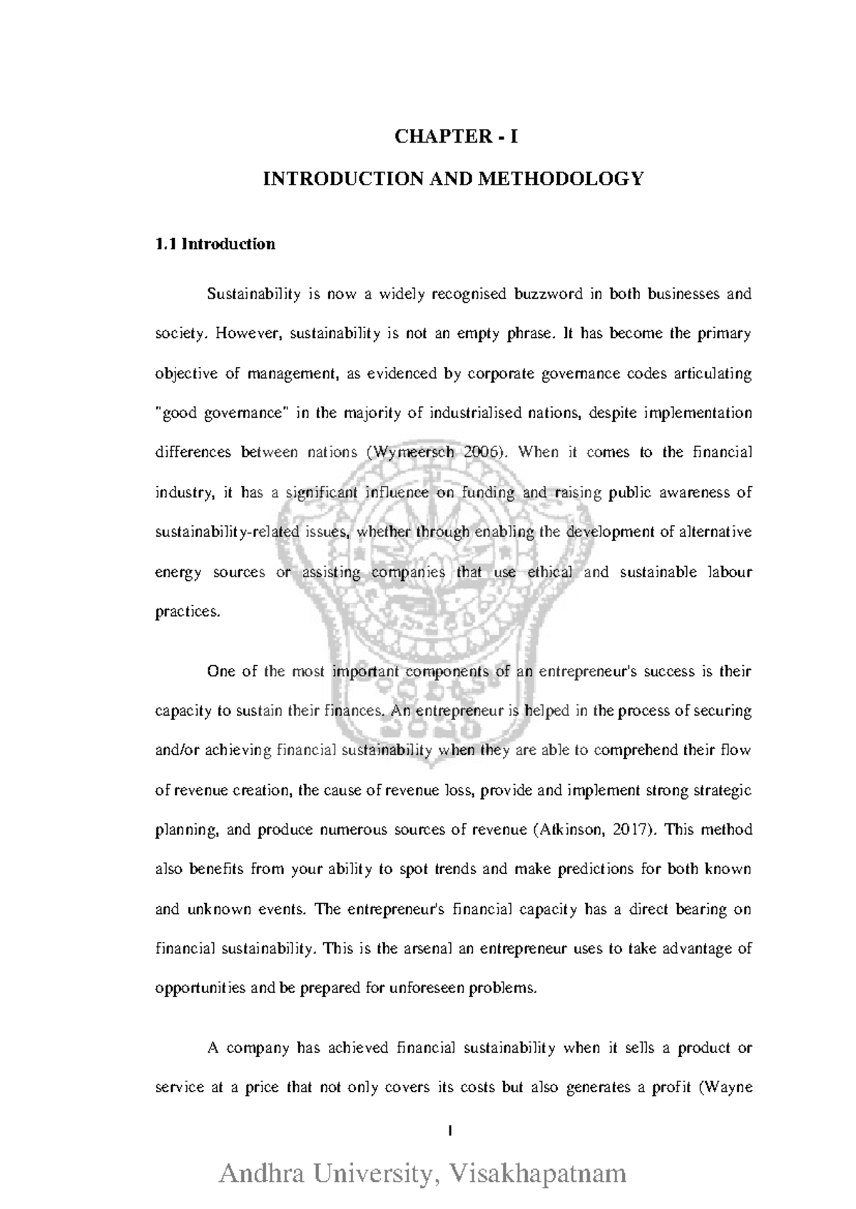 04 chapter 1 - vbvbv - 1 CHAPTER - I INTRODUCTION AND METHODOLOGY 1 ...