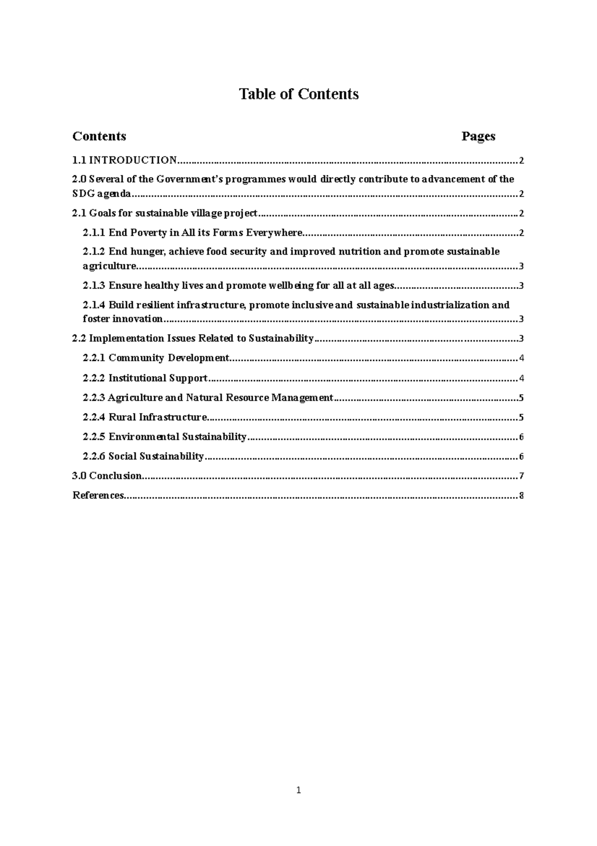 Otamanzi - Im a student - Table of Contents 1 - Studocu