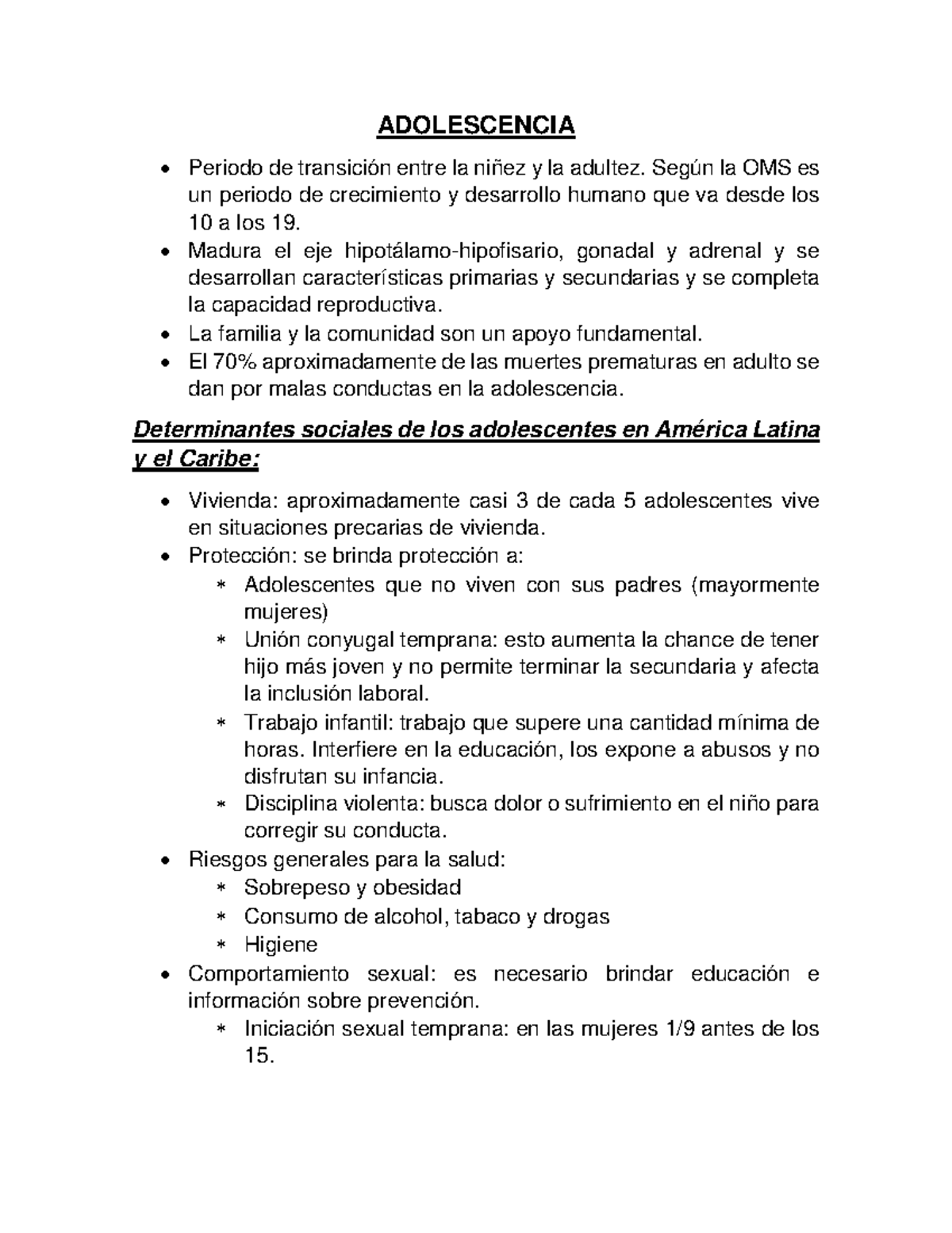 Adolescencia Adolescencia Periodo De Transición Entre La Niñez Y La