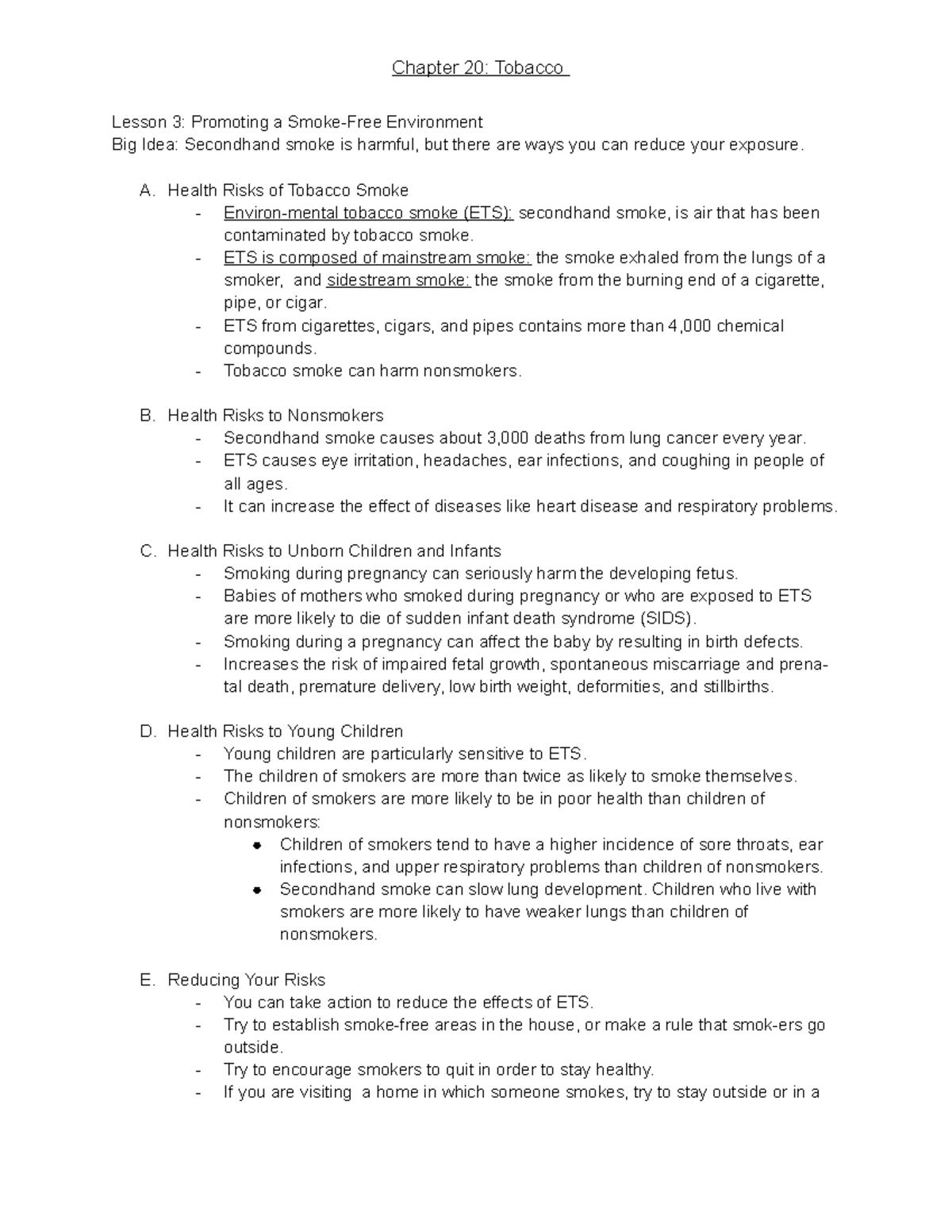 History AP Honors - Chapter 20: Tobacco Lesson 3: Promoting a Smoke ...