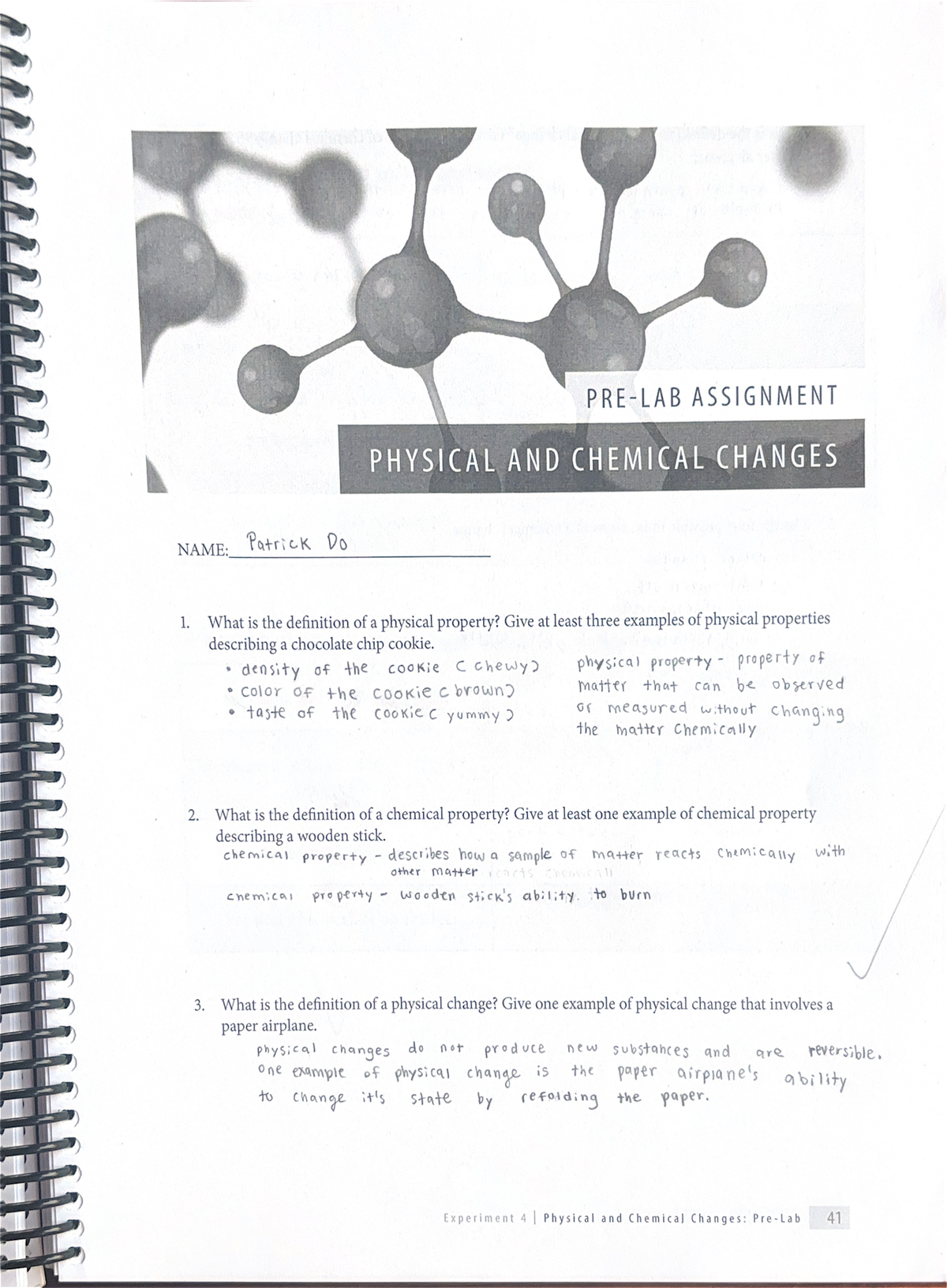 LAB 5 - Intersession CHEM100 Lab - CHEM 100 - Studocu