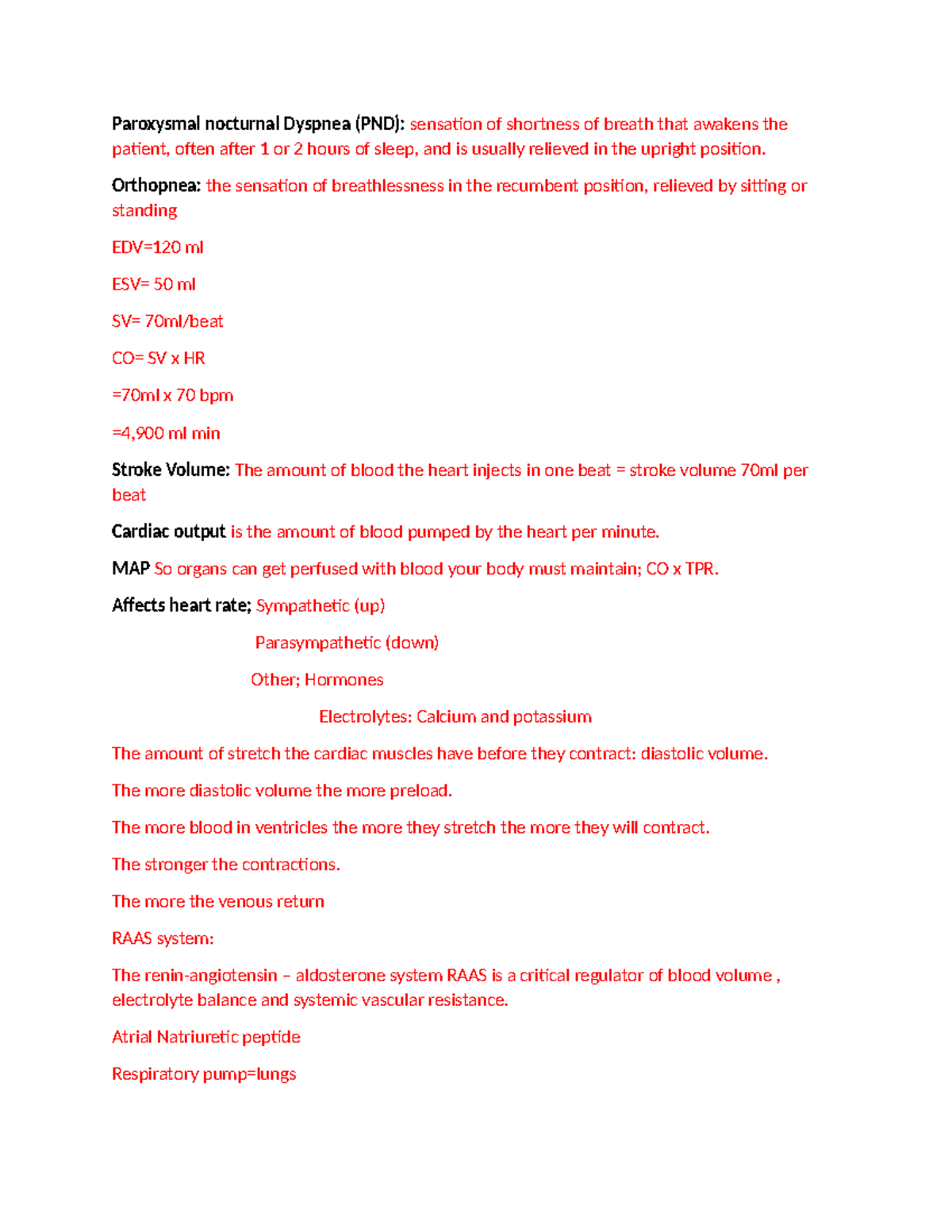Physiology notes june 5 2023 - Paroxysmal nocturnal Dyspnea (PND ...