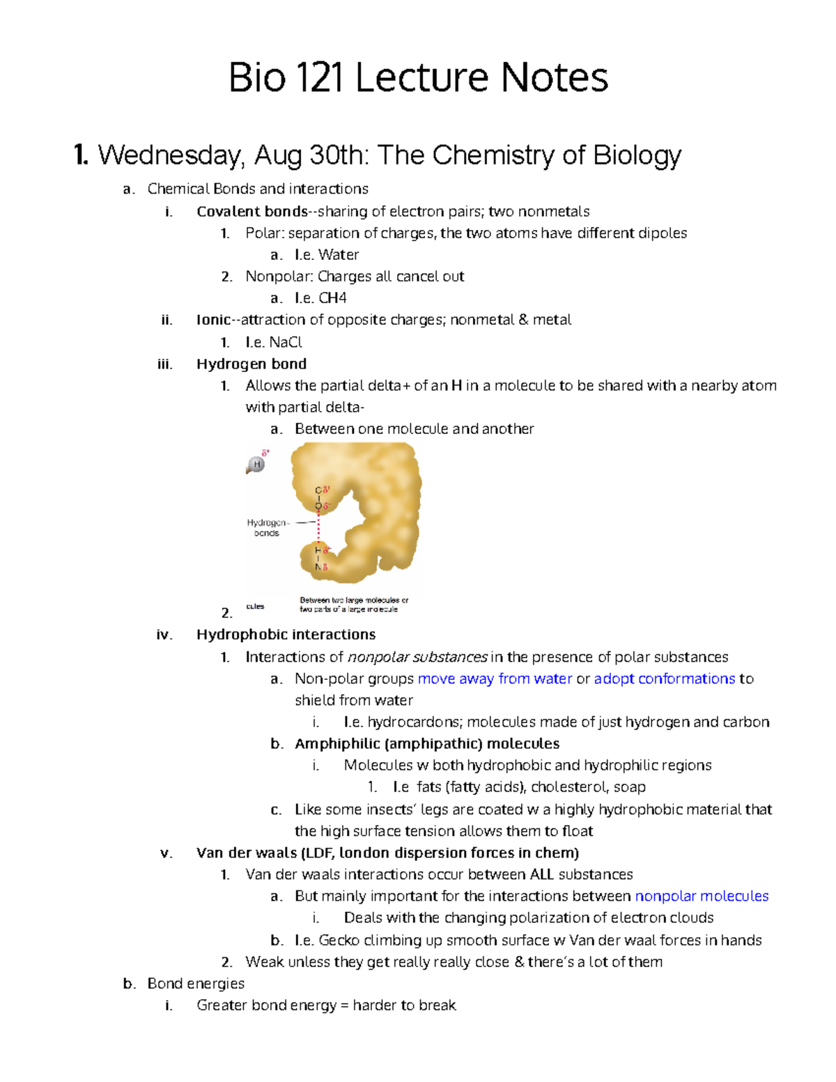 Bio 121 Lecture Notes - Guild BIOL121 Fall Semester 2017 - Bio 121 ...