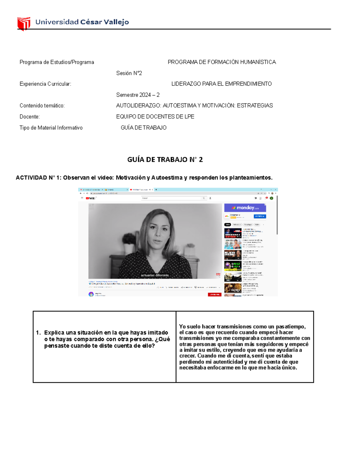 Tarealiderazgo Hilares - GUÍA DE TRABAJO N° 2 ACTIVIDAD N° 1: Observan ...