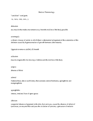 HSA 3534 Chp 4 Notes - CHAPTER 4: ANATOMICAL TERMINOLOGY ANATOMICAL ...