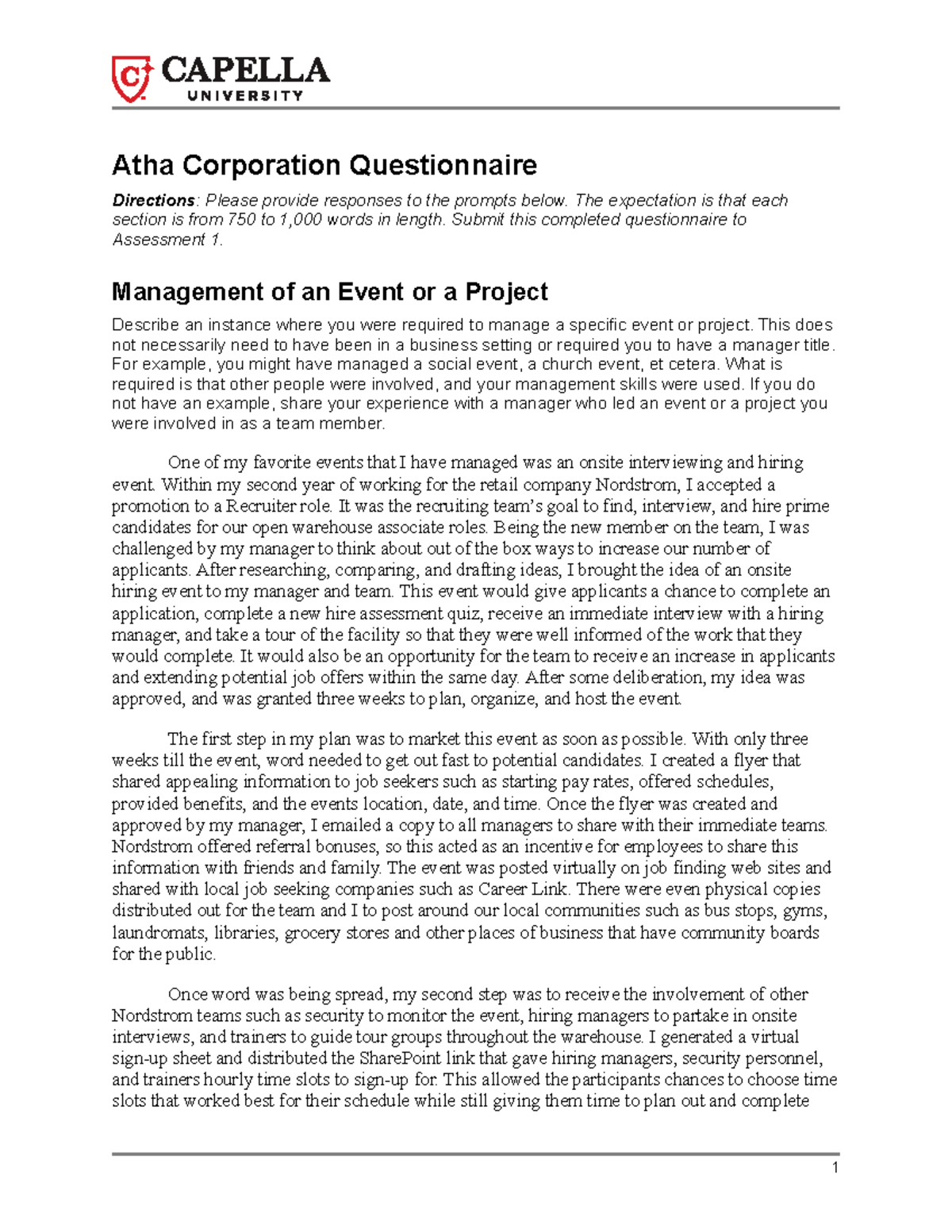 BUS-FPX3011 Assessment 1-1 - Atha Corporation Questionnaire Directions ...