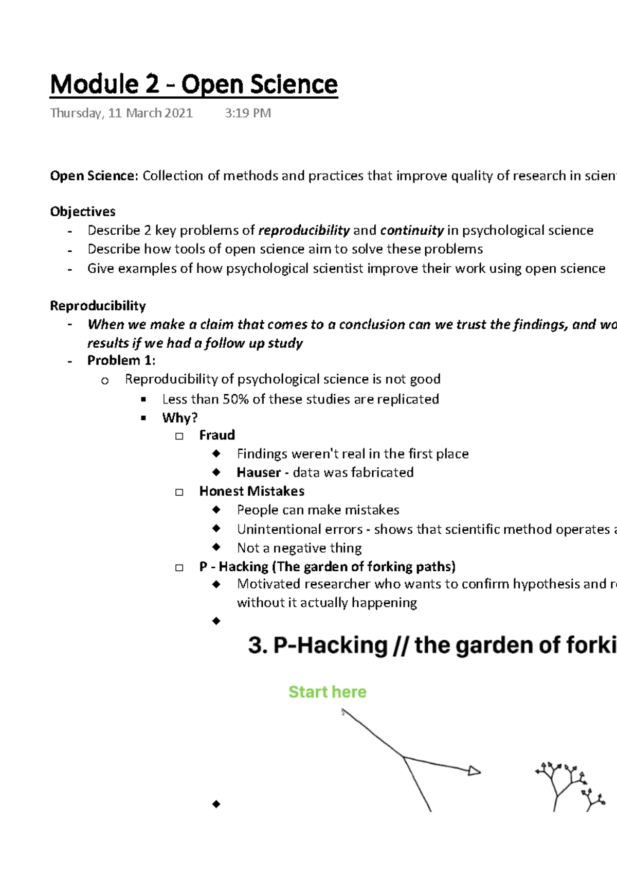 Module 2 - Open Science - Open Science: Collection of methods and practices that improve quality ...