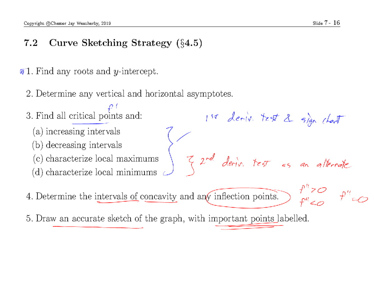 6 - Advanced Curve Sketching - xtan(x) - 7 Curve Sketching Strategy (§4 ...