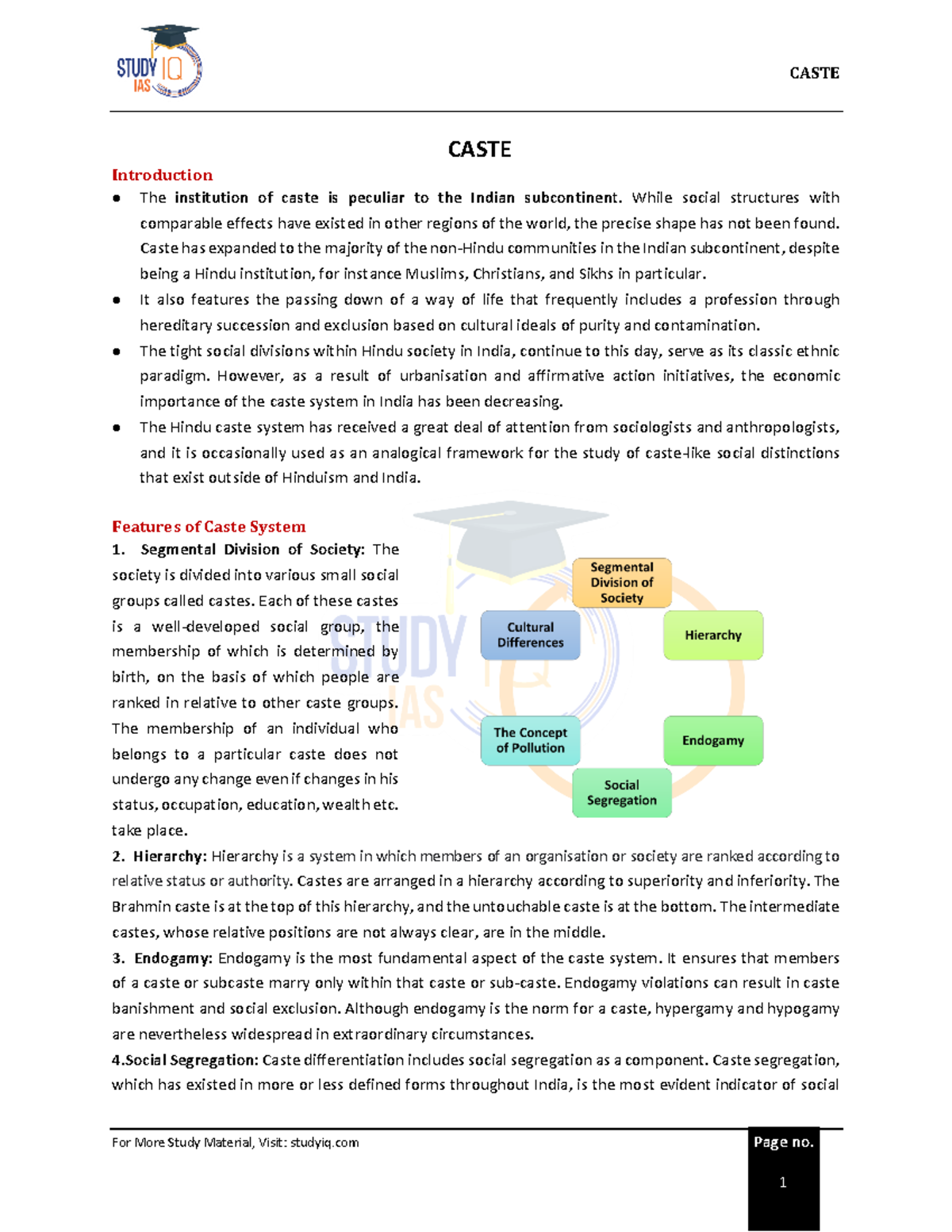 L3-Crux-Caste 1670965762 - CASTE For More Study Material, Visit ...