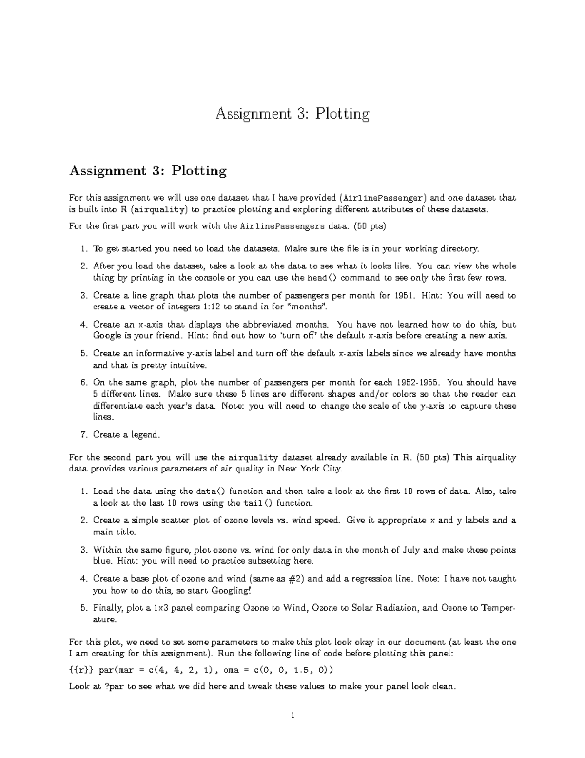 Pokm - mpmpmpmp - Assignment 3: Plotting Assignment 3: Plotting For ...