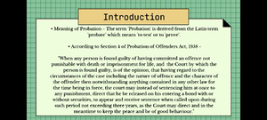 Probation and Parole - Penology - Introduction Serving punishment for ...