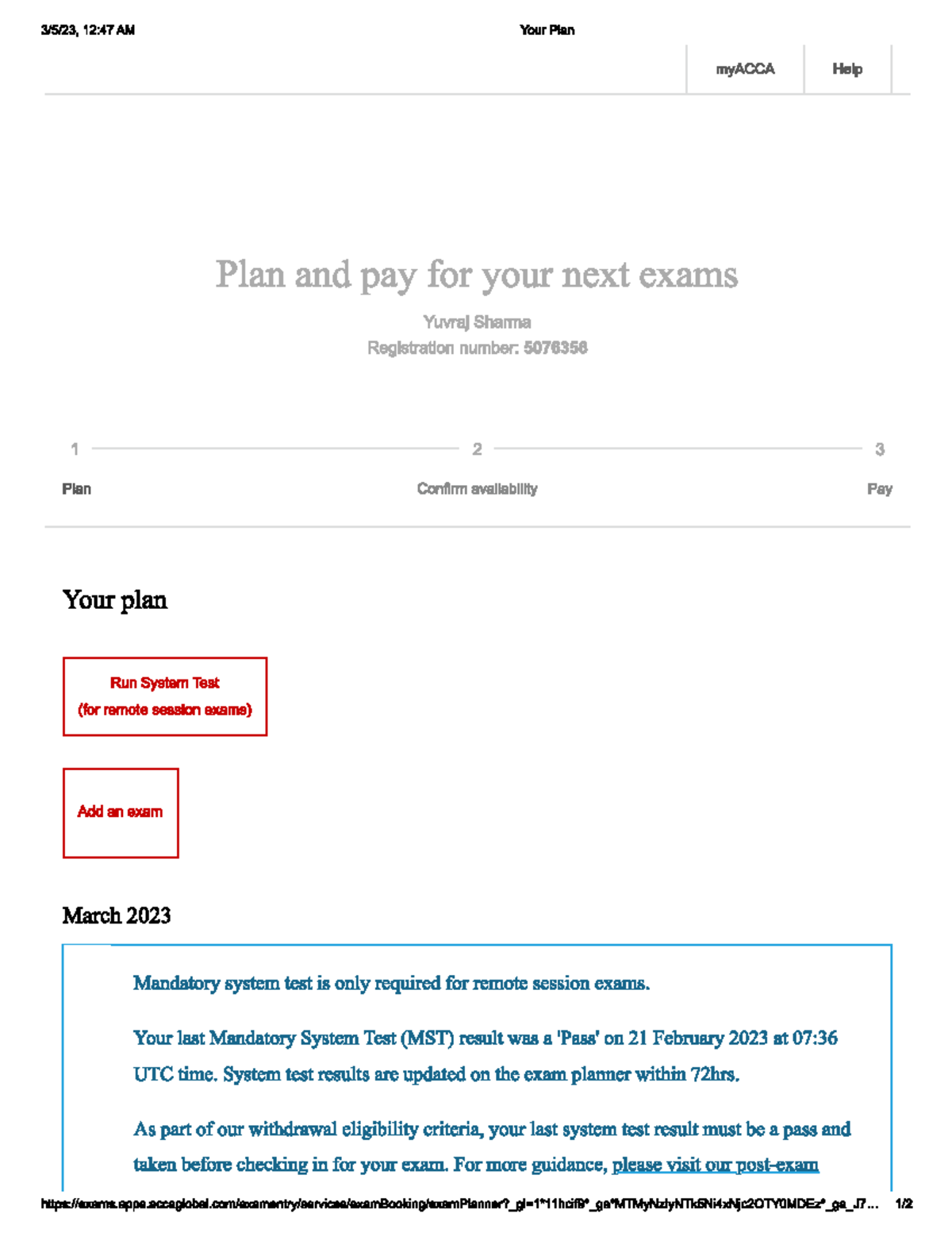 Acca paper details - i am bcom student in amity university jaipur ...