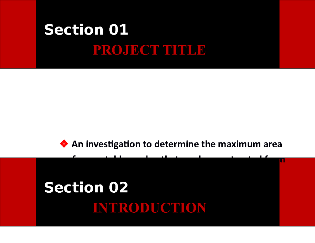 Math SBA - math sba csec - ds An invesigaion to determine the maximum ...