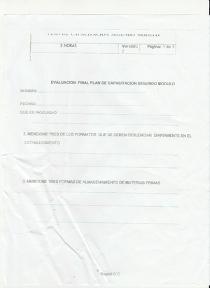 Planilla DE Evaluacion Numero 1 Llena Parte 1 - ( qo c) r{ ñ¡ ,.ñ J IJJ ...