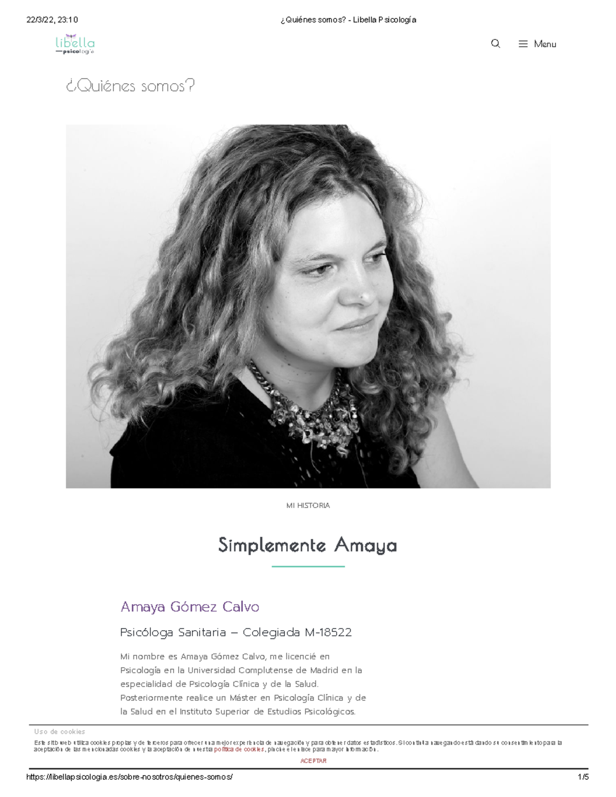 Cuatro - Apuntes 11 - ¿Quiénes somos? Menu MI HISTORIA Simplemente ...