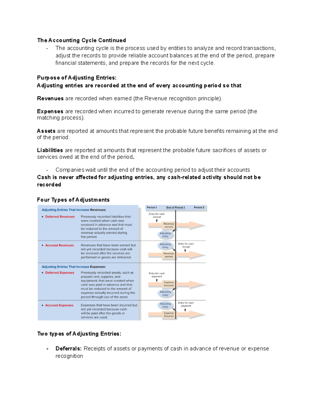 Adjustmenting Entries - The Accounting Cycle Continued - The accounting ...