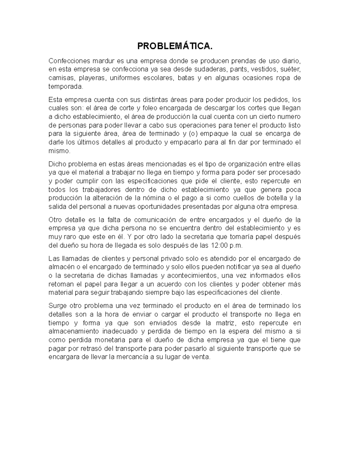 Problemática - Ejemplo de como realizar, la problemática en un ensayo ...