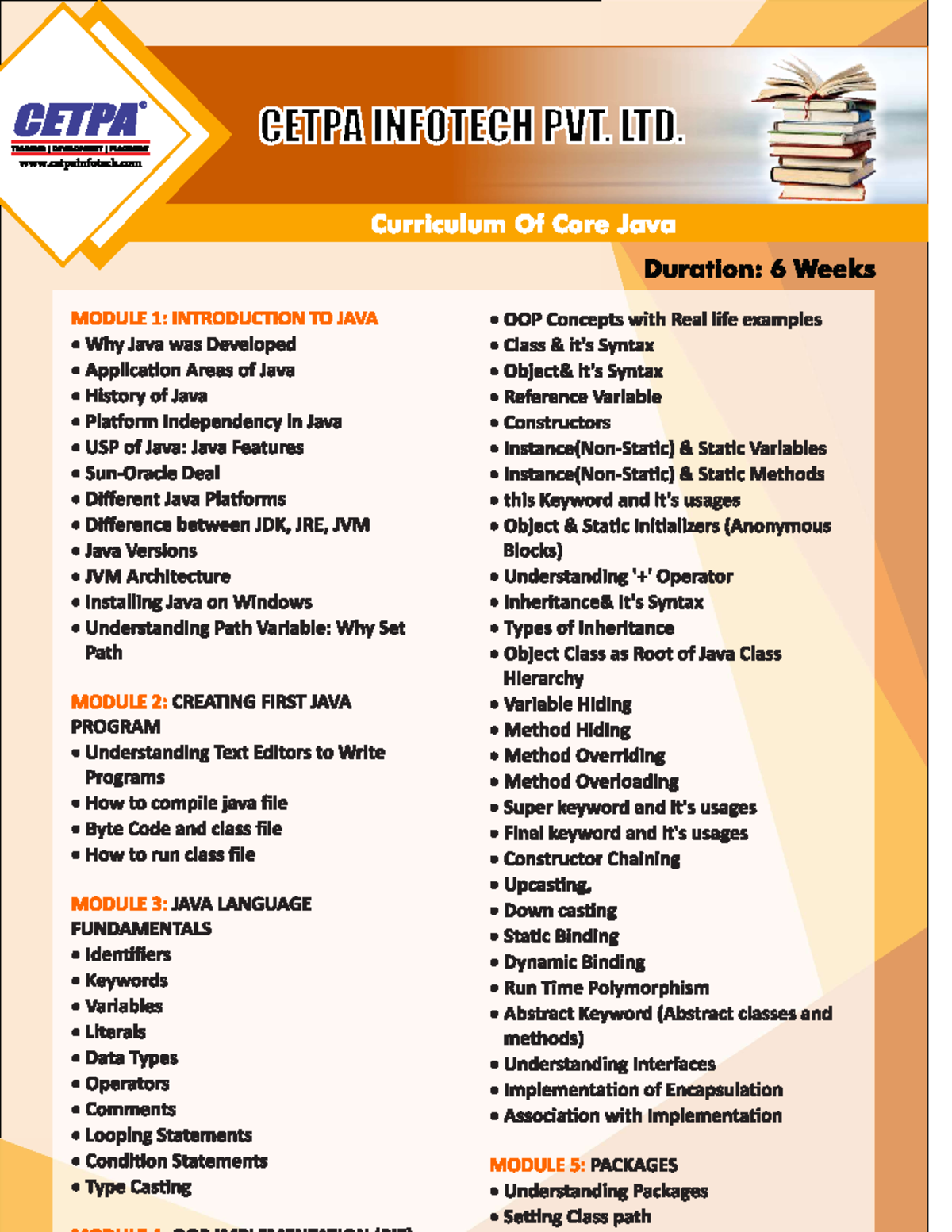 Core java content - this is notes - Psychology - Studocu