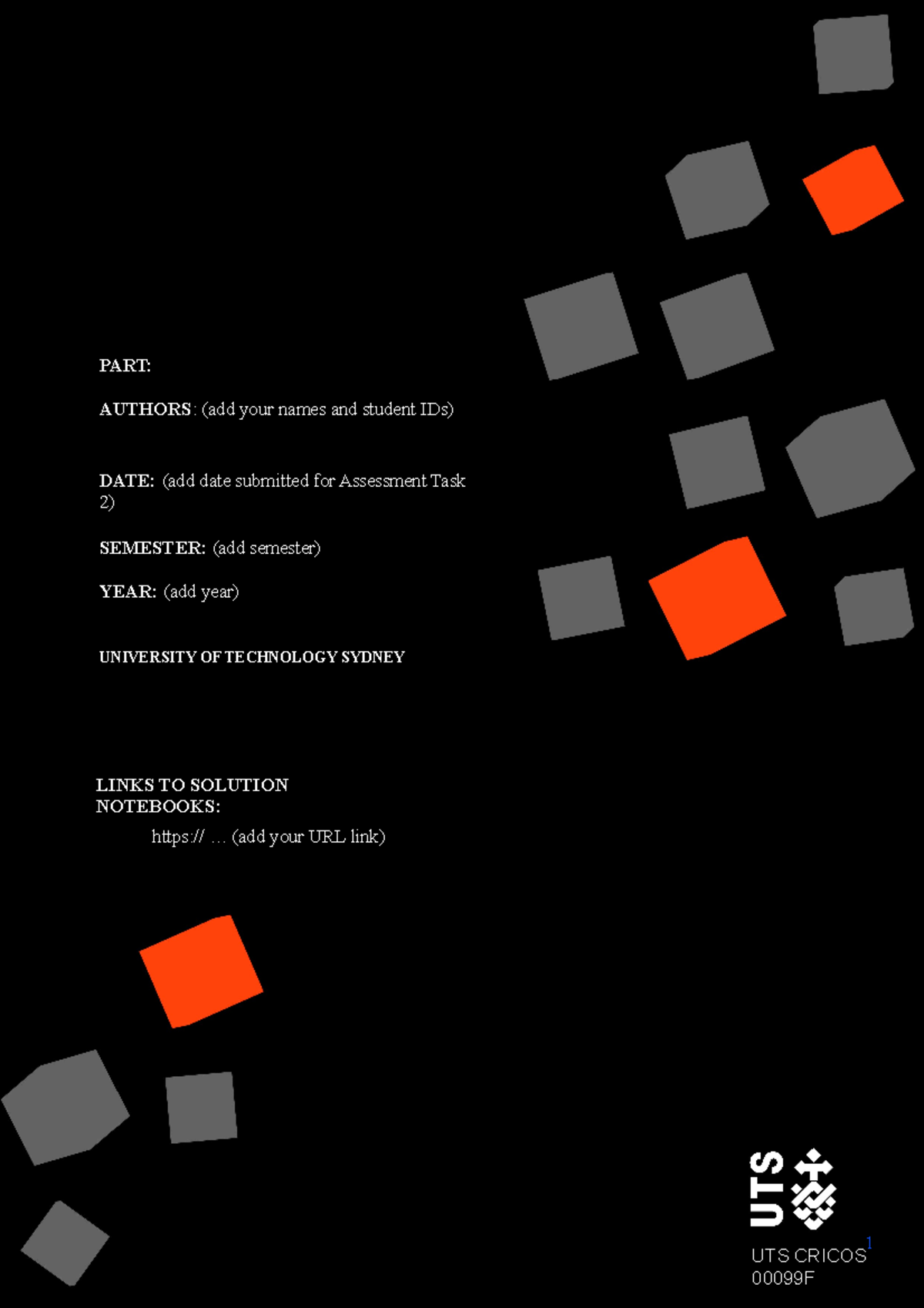 41040 Intro to AI AT2 Mini project template-1 - University of ...