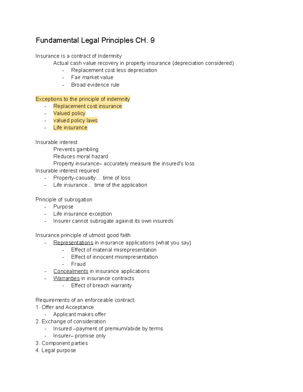 Unit 2 - Prof. Keith Jones - Fundamental Legal Principles CH. 9 ...