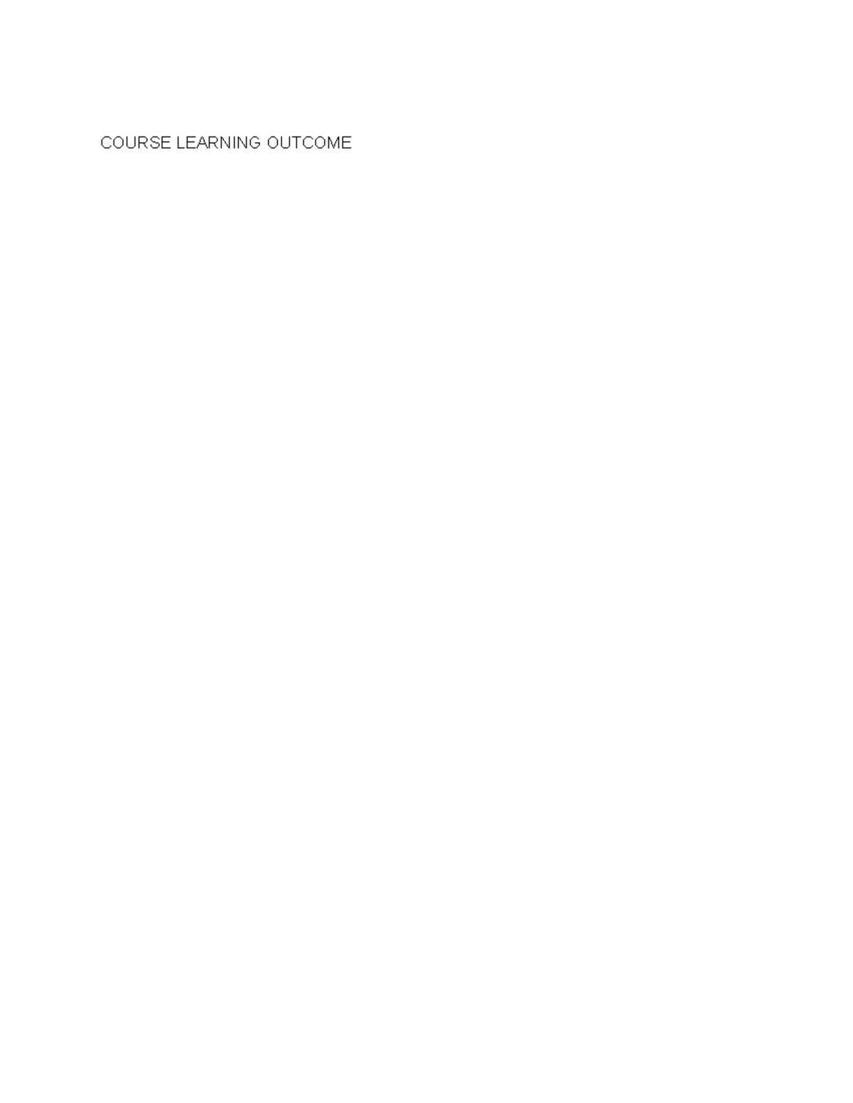 Intro to Computing Module - COURSE LEARNING OUTCOME UNIT 1 ...