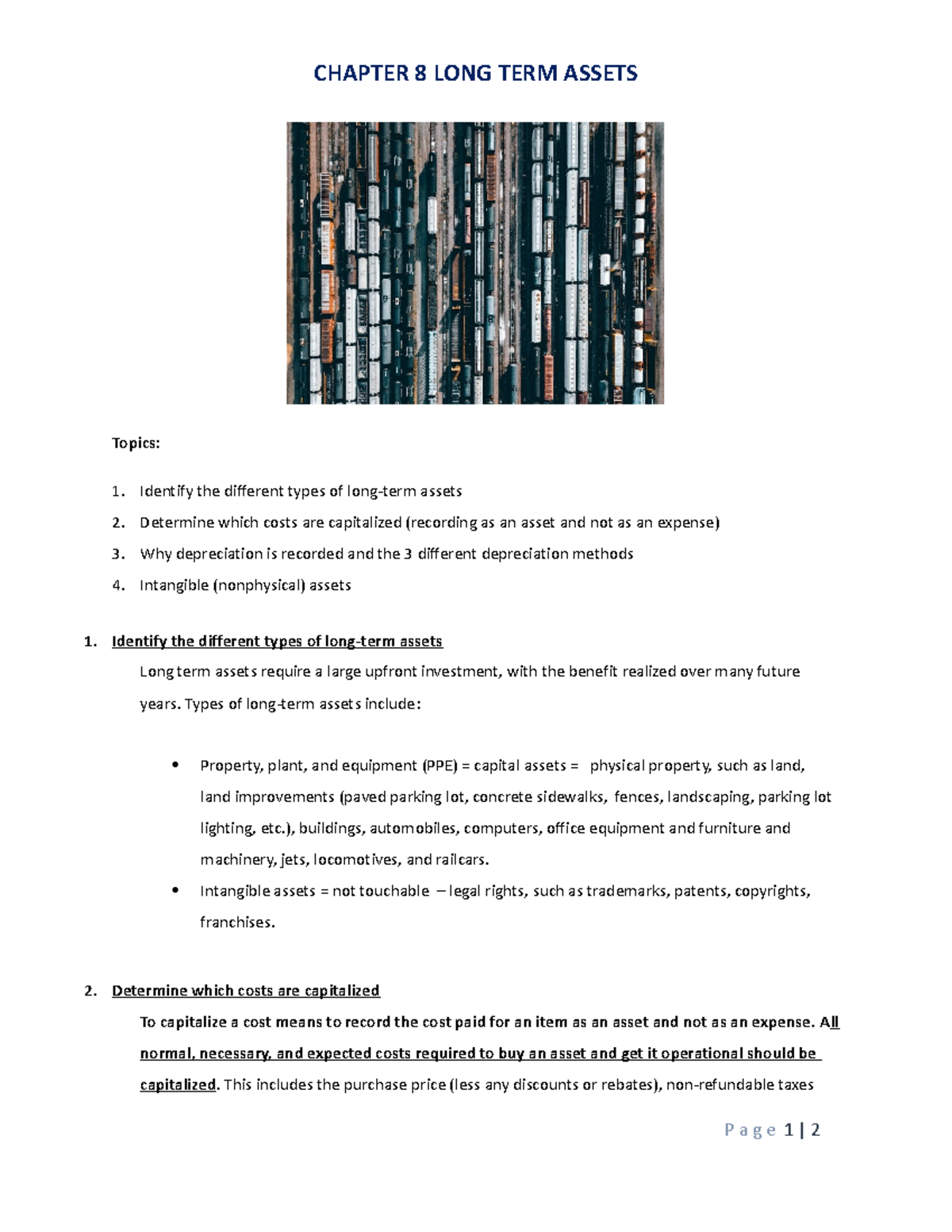Chapter 8 notes - ACCT1115 - NAIT - Studocu