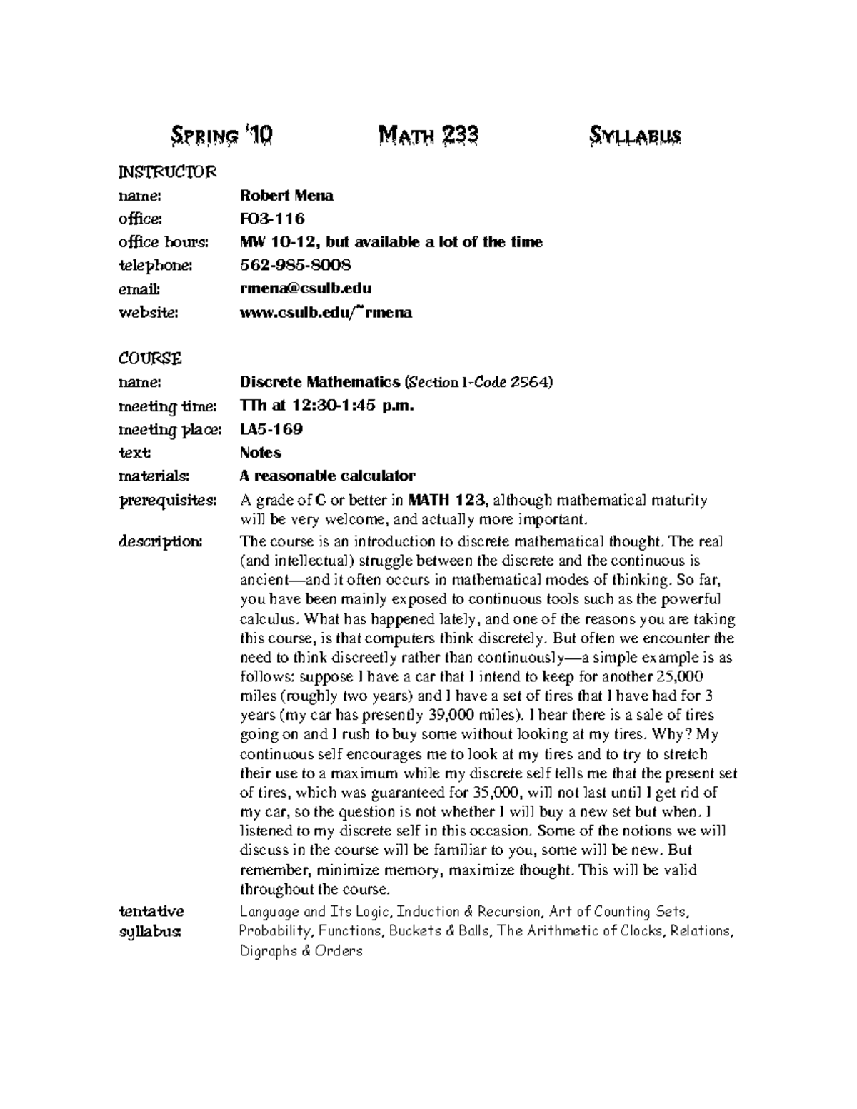 37656300-Math-233 - Gyvgvvy Vfcg ff - Spring ‘10 Math 233 Syllabus ...