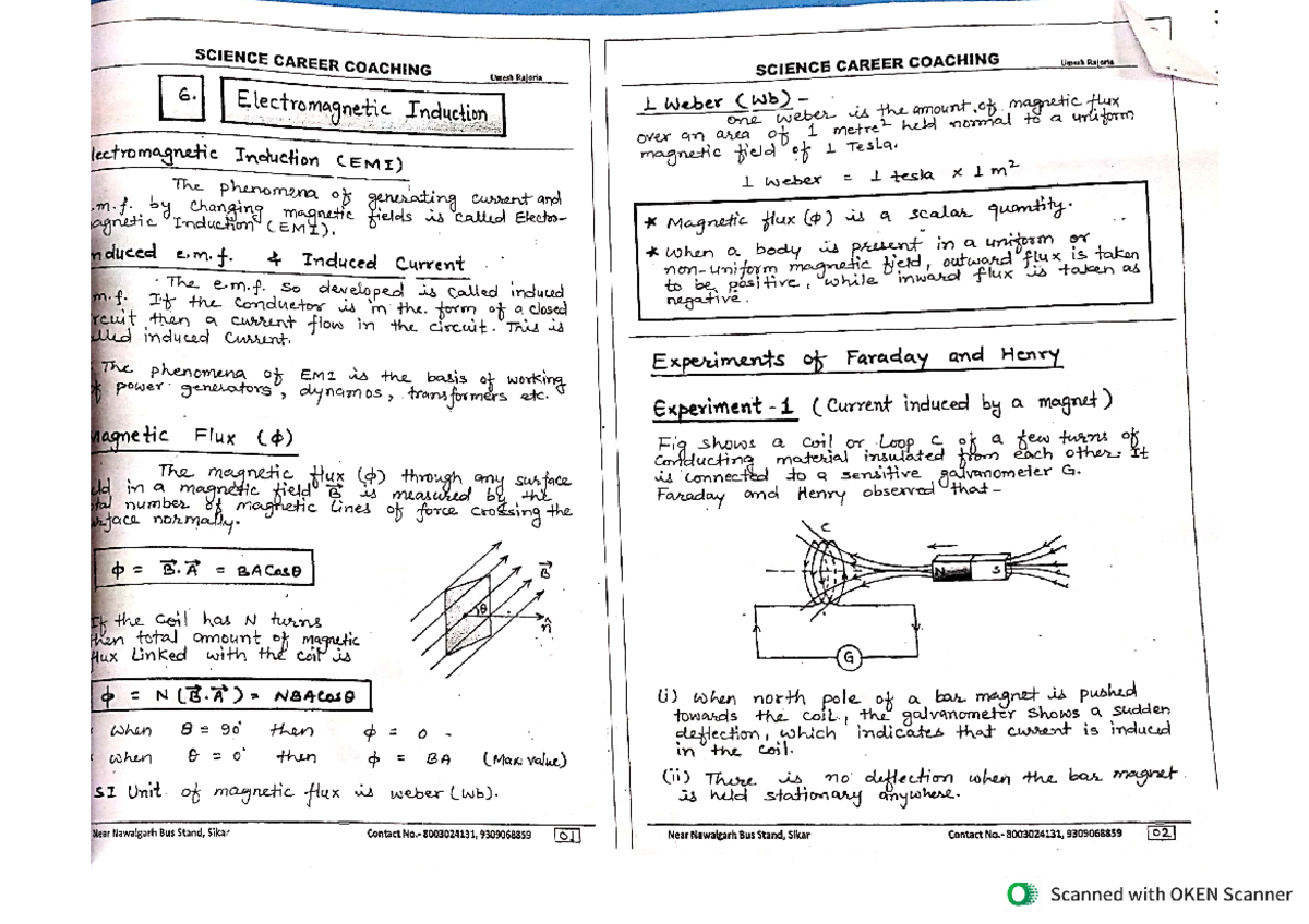 EMI notes - Physics - Studocu