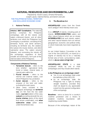 ENVI Reviewer 1 4 - Environmental Science - LESSON 1 INTRODUCTION TO ...